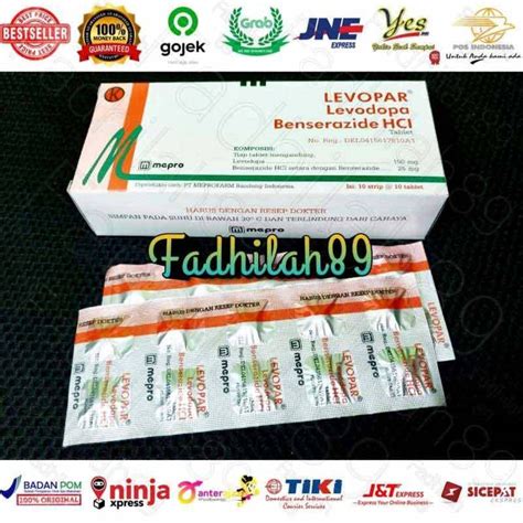 Jual Levopar Levodopa 100 Mg Benserazide 25 Mg Strip 10 Tablet