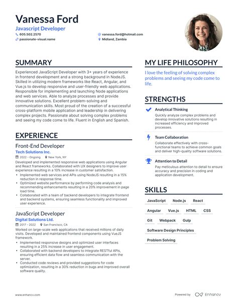 3 Successful Javascript Developer Resume Examples And Writing Tips For 2024