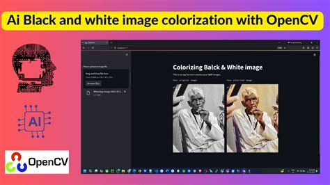 ai black and white image colorization with opencv project free download