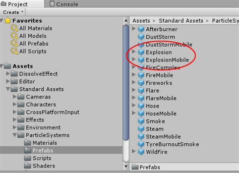 How To Use The Particle System Prefabs Unity Engine Unity Discussions