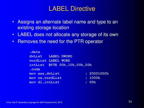 Assembly Language For X86 Processors 6th Edition Ppt Download