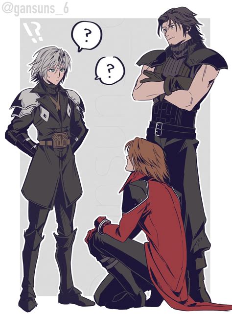 Sephiroth Genesis Rhapsodos And Angeal Hewley Final Fantasy And 2