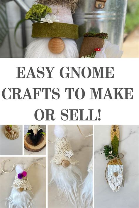 Easy Gnome Crafts To Sell Or Make With Tutorials Home Made Gnomes