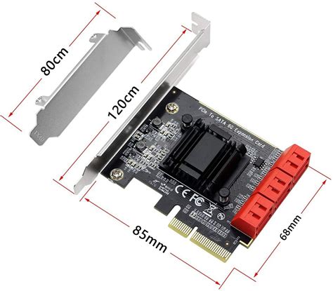 1532 CERRXIAN PCIE X4 TO 6 SATA 3 0 EXPANSION CARD FOR SYSTEM DRIVE BOOT SUPPORTS RAID1 AHCI