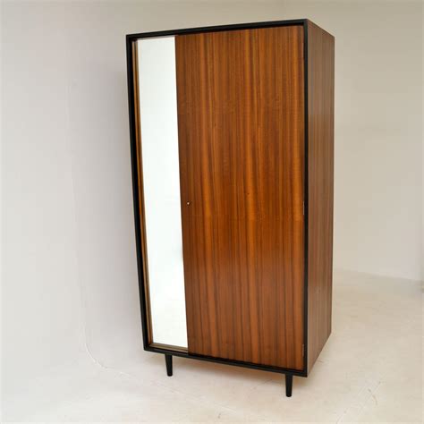 1950s Vintage Walnut Wardrobe By John And Sylvia Reid For Stag For Sale