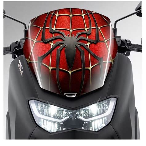 Merah Yamaha Nmax Old สติ๊กเกอร์บังหน้ารถจักรยานยนต์ 2015 2019 ใหม่
