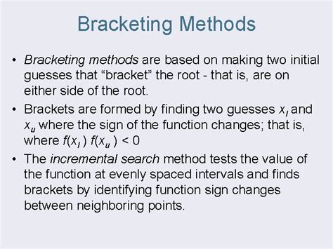 Part 2 Chapter 5 Roots Bracketing Methods Power