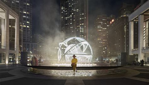 British Artist Es Devlins Latest Kinetic Sculpture Honors New York As The Most Linguistically