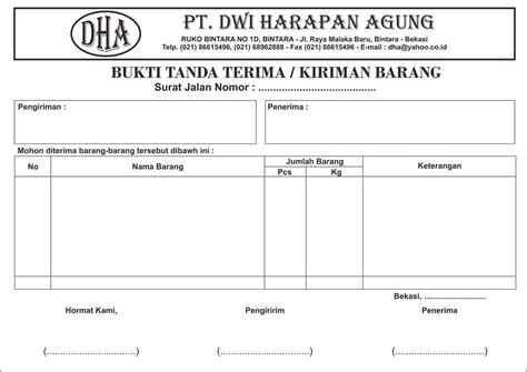 Surat Jalan 5 Contoh Surat Jalan Lengkap Dengan Cara Penulisannya