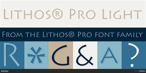 Lithos® Pro Font Fontspring