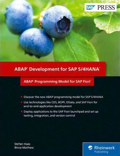 Buy Abap Development For Sap S4hana Abap Programming Model For Sap