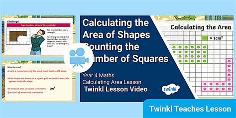 👉 Year 4 Ages 8 9 Area Video Lesson Maths Key Stage 2
