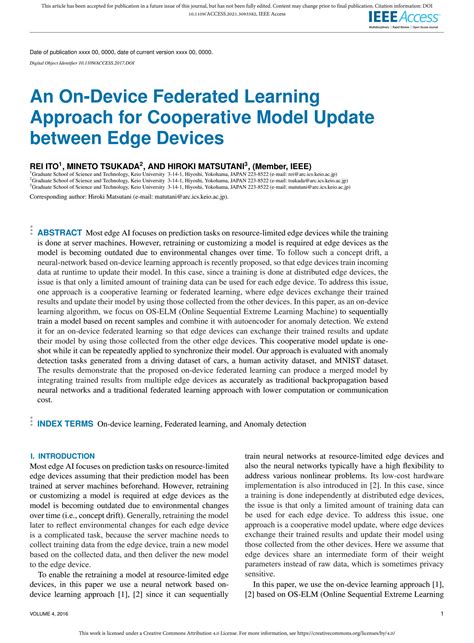 Solution An On Device Federated Learning Approach For Cooperative Model Update Between Edge