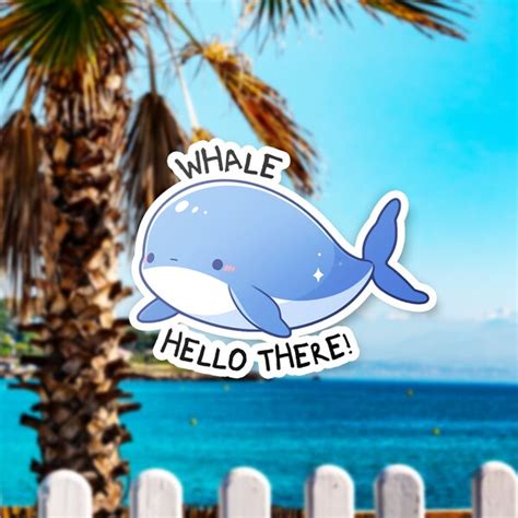 Chibi Whale Sticker Etsy