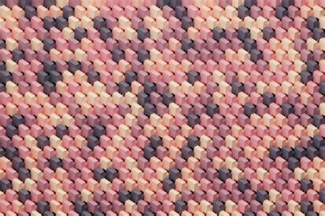 Premium Photo Abstract Row Of Colorful Futuristic Objects Background 3d Rendering