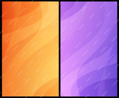 Premium Vector Set Of Vertical Abstract Backgrounds With Colorful