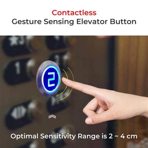 Touchless Sensor Elevator Round Push Button Ip68 W Grandado