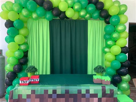Minecraft 💚 Cumpleaños Con Tema De Minecraft Fiesta Minecraft