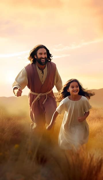 Premium Ai Image Jesus With Girl