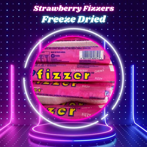 Fizzers Strawberry Sweet Fizzy Fun With Irresistible Berry Flavor Sweet Sugar Candy Bar