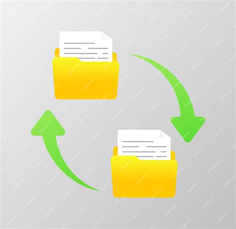 Premium Vector File Transfer Icon Flat Yellow File Transfer Illustration File Sharing Vector