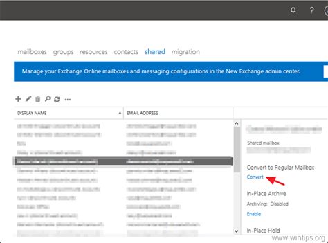 How To Convert Shared Mailbox To User Mailbox Or A User Mailbox To
