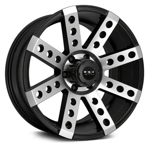 HD OFF ROAD BUCKSHOT Wheels Satin Black With Machined Face Rims