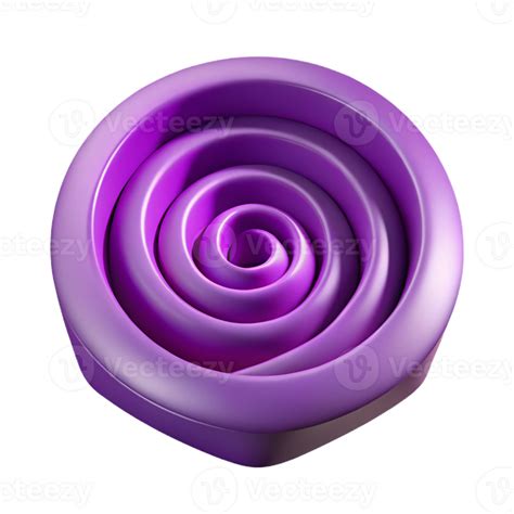 Captivating Signature Geometric Spiral With Crisp Edges And A Flat Purple Color With Scalable