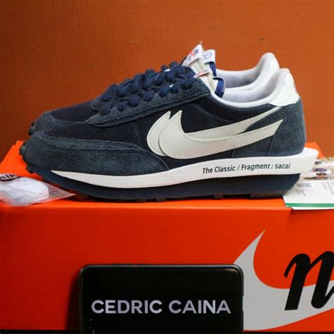 Nike Sacai Fragment Blue Void Mens Fashion Footwear Sneakers On