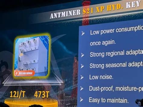 Aluminum Bitmain Antminer S21 Xp Hyd 473th 5676w Btc Bch Bsv Miner At