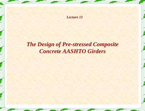 Pdf Lecture04 Aashto Girder Bridge Highway Engineering Dokumentips
