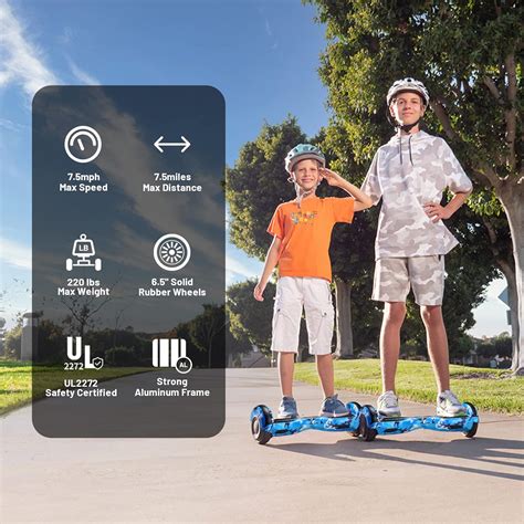 Simate 65″ Hoverboard With Bluetooth And Led Lights Self Balancing