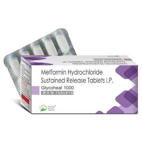 Glycoheal Metformin 1000mg Tablet At Rs 4536stripe Metformin