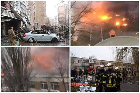 Ukraines Interior Minister Among At Least 14 Dead After Helicopter