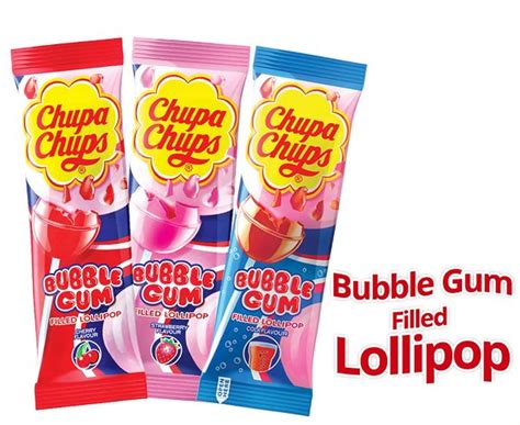 Chupa Chups Bubble Gum Filld Lollipops Carton 576g Indian On Shop