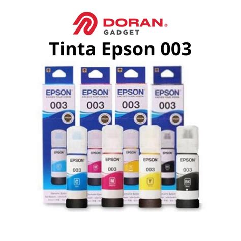 Jual Tinta Printer Refill Isi Ulang Epson 003 Black Cyan Magenta Yellow
