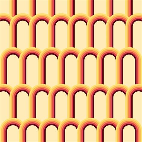 Années 70 1970 Abstract Vector Stock Lignes Rétro Arrière Plan