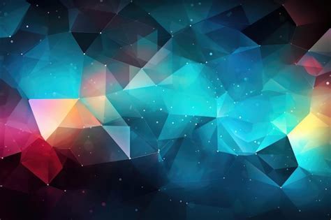 Premium Ai Image Geometric Technology Background Design Generative Ai