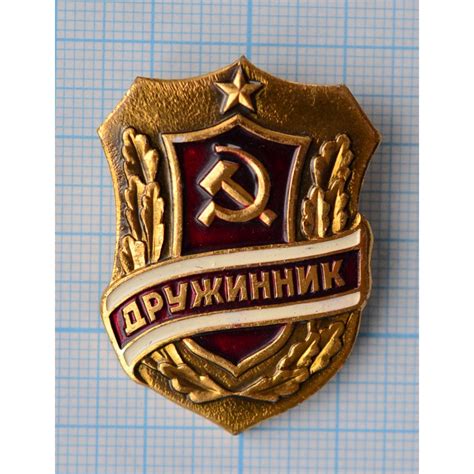 Нагрудный знак - Дружинник