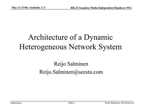 Pdf Architecture Of A Dynamic Heterogeneous Network … Of A Dynamic