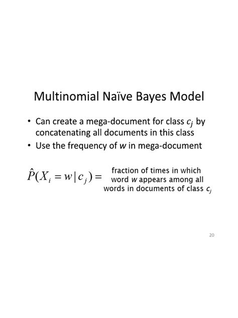 Multinomial Naive Bayes Overview Pdf