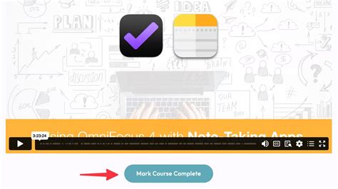 learn you can now mark our omnifocus courses complete with the click