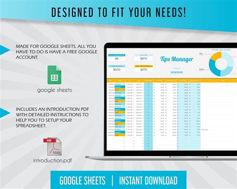 Tip Tracker Tip Spreadsheet Google Sheets Income Spreadsheet