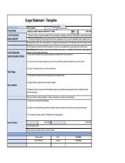 Talha Mushtaq Assignment 2 Project Scope Statement And RMP Xlsx