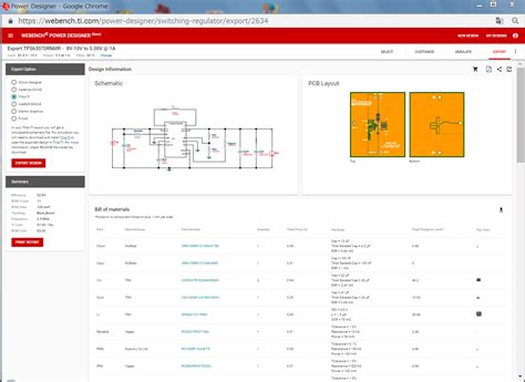 Webench® Toolstps63070 Cannot Find The Exported File On Webench Power Management Forum