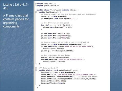 Ppt Introduction To Gui Programming In Java Frames Simple