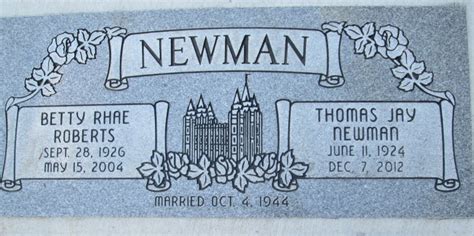 Betty Rhae Roberts Newman 1926 2004 Memorial Find A Grave