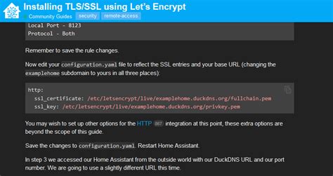 Let S Encrypt Besy Way To Secure HA When Running As VM On Synology Configuration Home