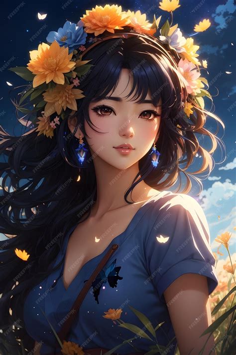 Premium Photo Anime Girl Portrait Wallpaper Cute Anime Girl Anime