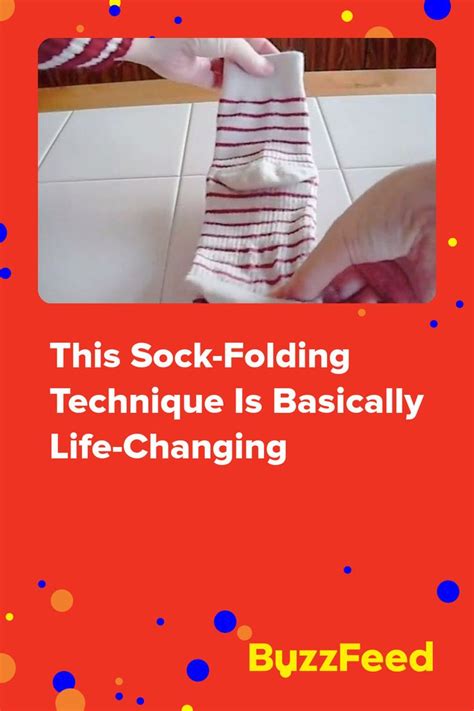 A Person Is Holding A Sock With The Text This Sock Folding Technique